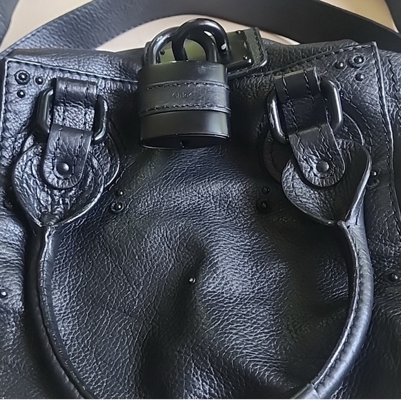 Chloe | Bags | Rare Chloe Black Leather Lock Bag Rare | Poshmark